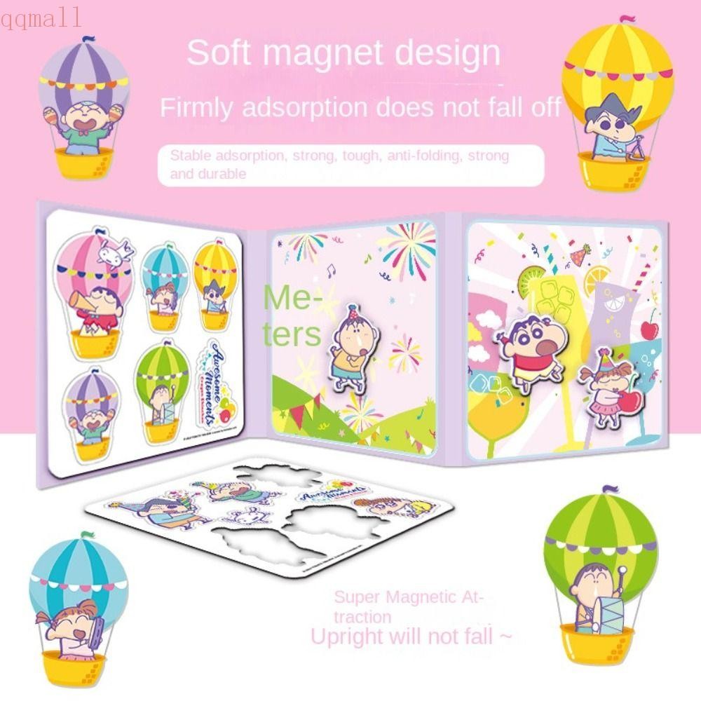 Qqmall Magnetic Quiet Book,แม่เหล็กDIY Handmadeการ์ตูนสติกเกอร์,เด็ก ...