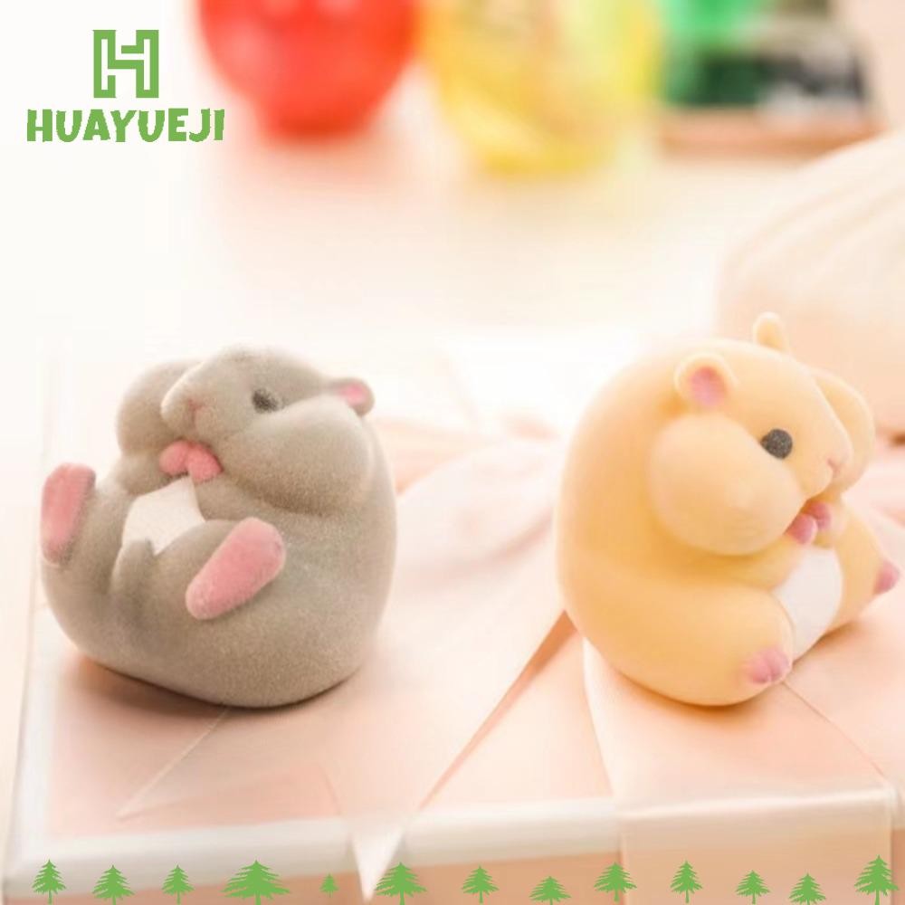 Yueji Flocking Doll, PVC Random Children Plush Toy, Cute Hamster ...