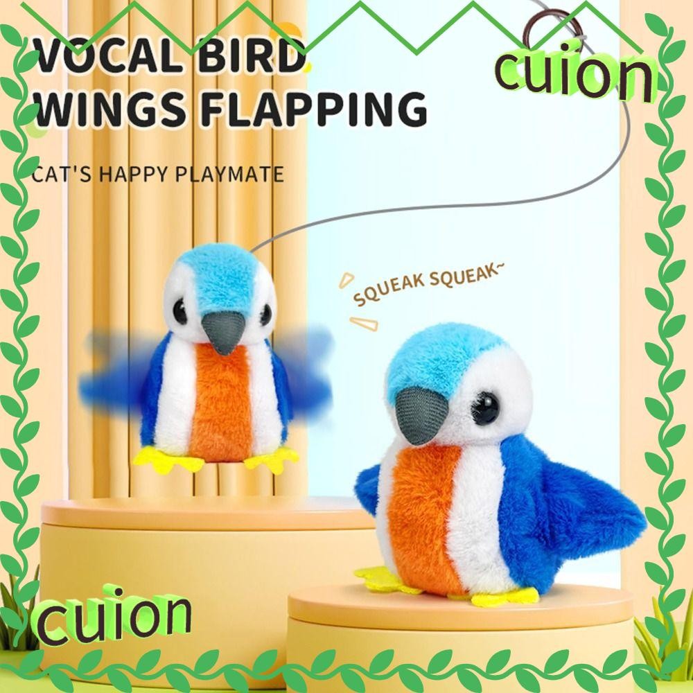 CUION1413 ของเล่นแมวนกบิน, แขวนไฟฟ้า Interactive Chirping Bird ของเล่น ...