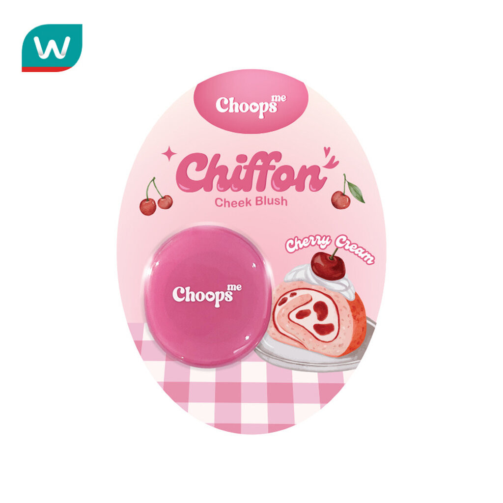 Choops จุ๊ปส์ มี ชิฟฟ่อน ชีค บลัช 3.7ก. เชอร์รี่ ครีม | Shopee Thailand