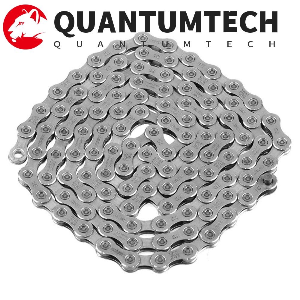 QUANTUMTECH โซ่เหล็กคาร์บอนสูงสำหรับจักรยาน รองรับเกียร์ 8-12 สปีด ออกแบบมาให้ใช้ง่ายและเหมาะกับ ...