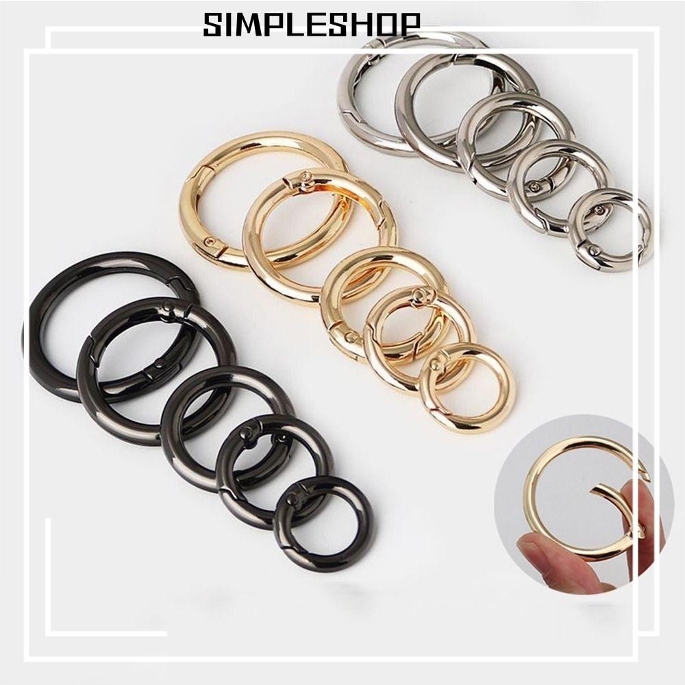 SIMPLESHOP เข็มกลัดแหวนสปริง ออกแบบมาเพื่อน้ำหนักเบา พอดีสำหรับใช้งานเป็นอุปกรณ์เสริมกระเป๋าและ ...
