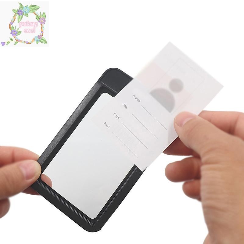 PUCOOL Document Card Holder ปรับได้เอง สำหรับบัตรประจำตัว พนักงาน และ ...