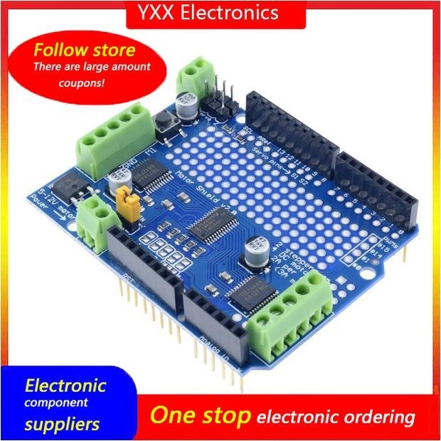 มอเตอร์/stepper/servo Shield v2 DC Stepper Motor โมดูลไดร์เวอร์เซอร์โว ...