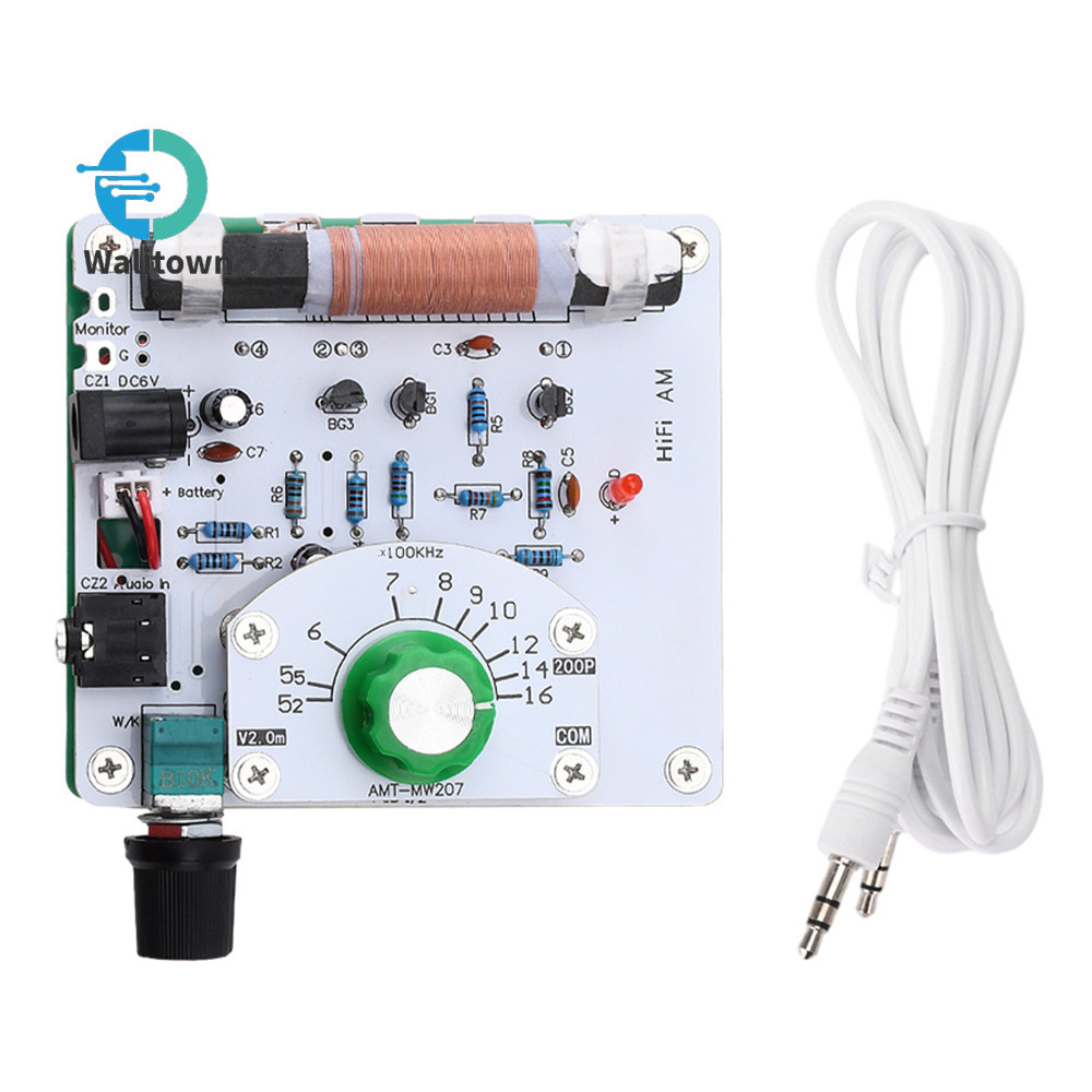 6v 525-1605kHz Medium Wave AM Amplitude Modulation วิทยุเครื่องส่ง ...