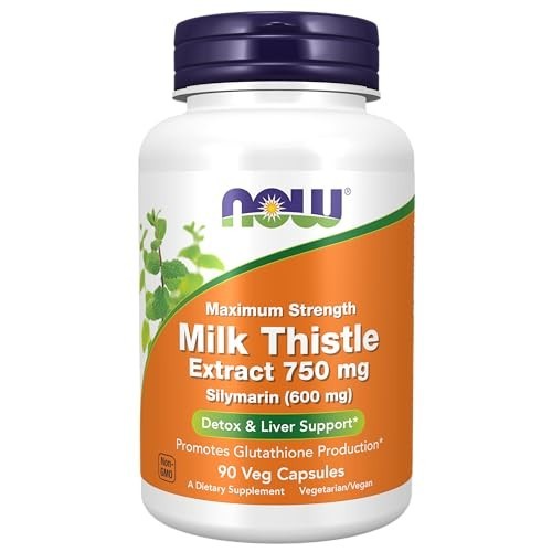 Now Milk Thistle Extract 750 มก. Silymarin (600 มก.) ความแรงสูงสุด - 90 ...