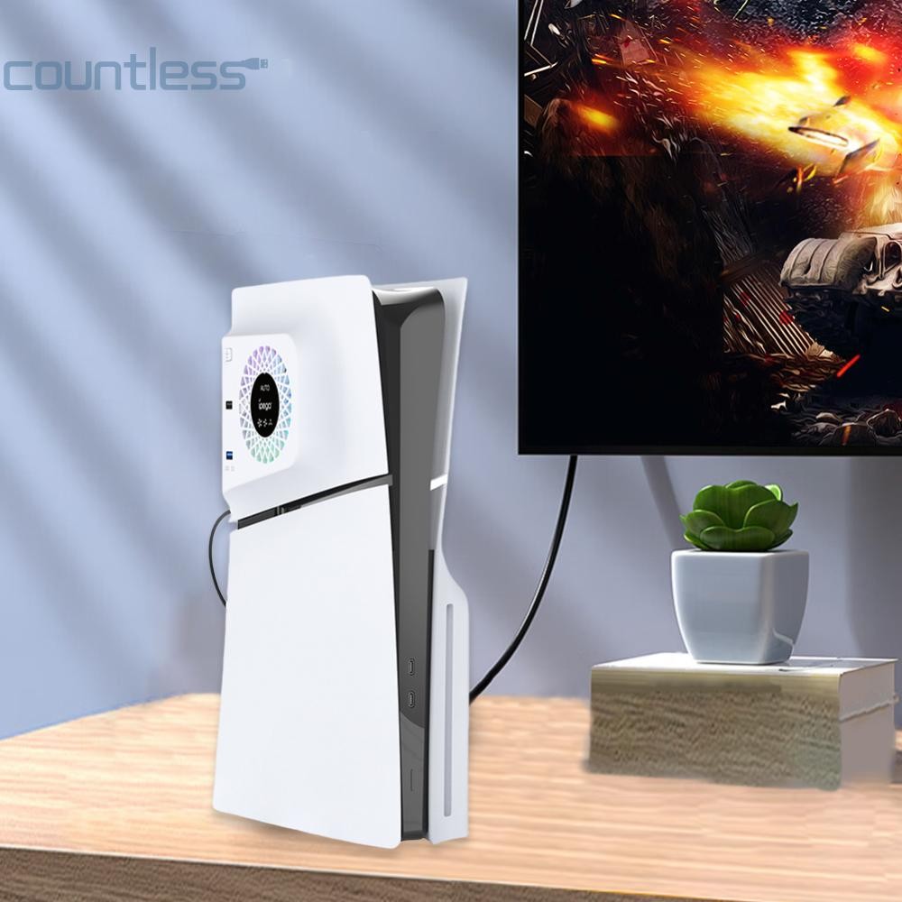 Ey# Console USB Cooler พร้อมไฟ LED เกมคอนโซลแบบใช้ซ้ําได้พัดลมระบายความ ...