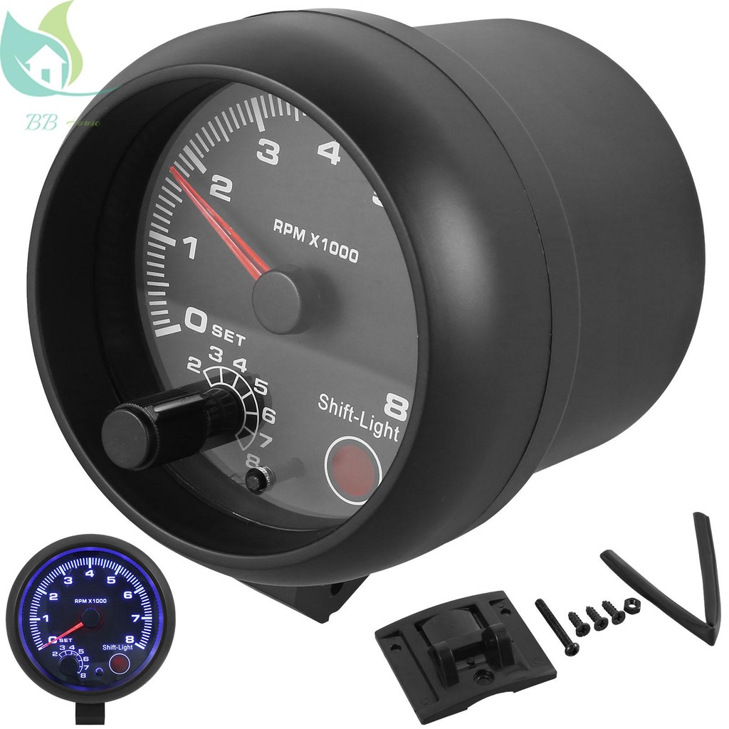 รถ Tachometer Gauge Universal รถ RPM Tachometer Gauge 3.75 นิ้วรถ ...