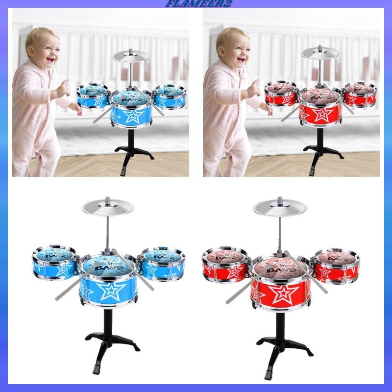 [Flameer2] Kids Drum Kits Mini Drum Set Percussion Early Educational ...