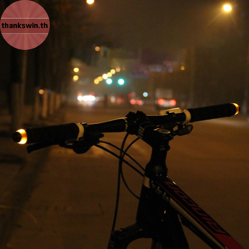 Thankswin จักรยาน Handlebar Light Bar End ไฟเตือนความปลอดภัยขับเคลื่อน ...