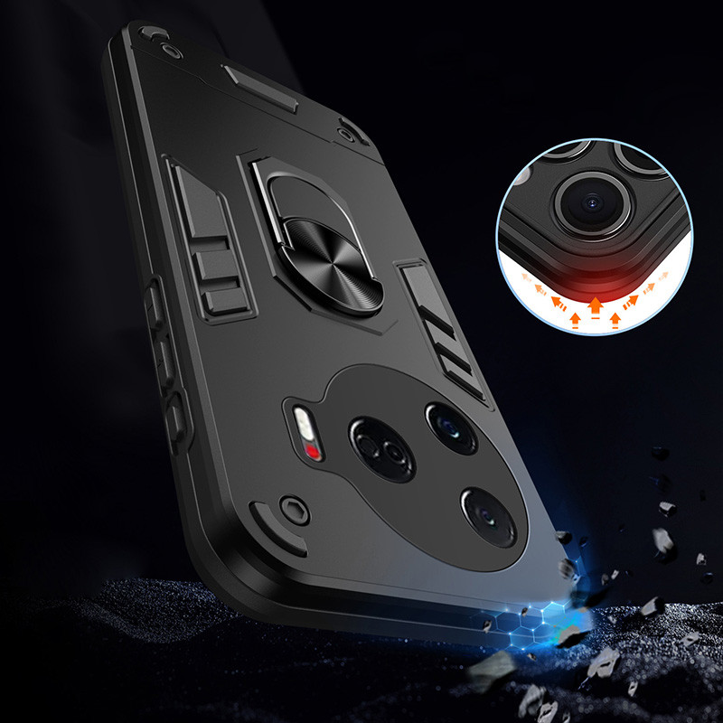 สําหรับ Tecno Camon 30 Pro 5G CL8 Hybrid กันกระแทกเกราะกรณีแหวนผู้ถือขา ...
