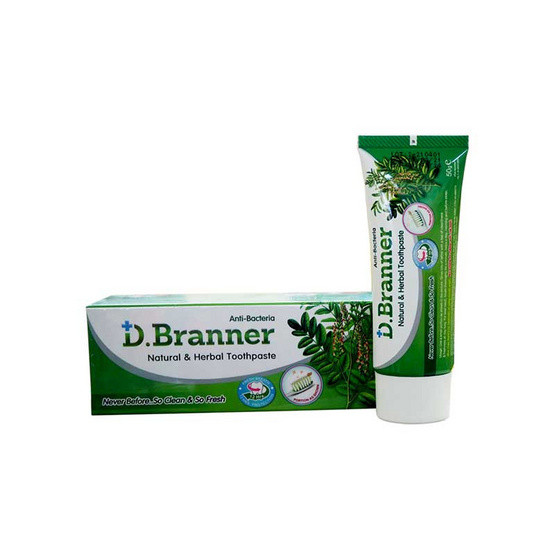 D.Branner ดี.เเบรนเนอร์ ยาสีฟันสมุนไพรจากธรรมชาติ 50 กรัม ส่งฟรี | Shopee Thailand