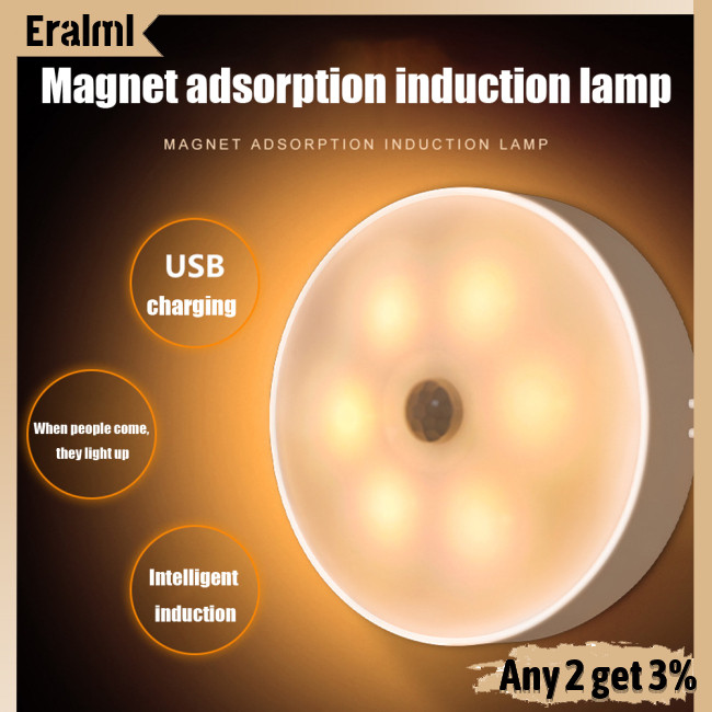 Eralml ในร่ม Led Sensor Night Light Usb แบตเตอรี่ Human Body ...