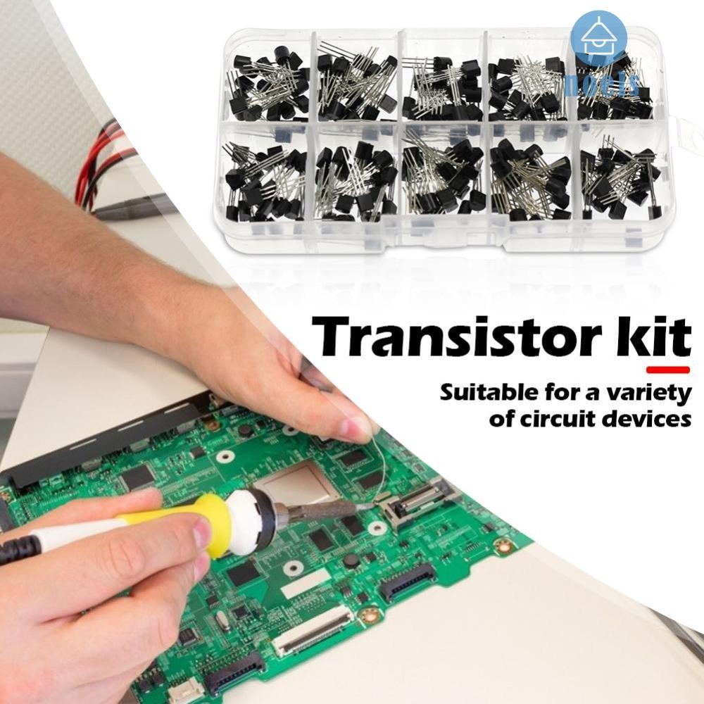 200 ชิ้นทรานซิสเตอร์ Assortment Kit BC327-BC558 Diode Assort Mix Pack พร้อมกล่อง [Noel.th ...
