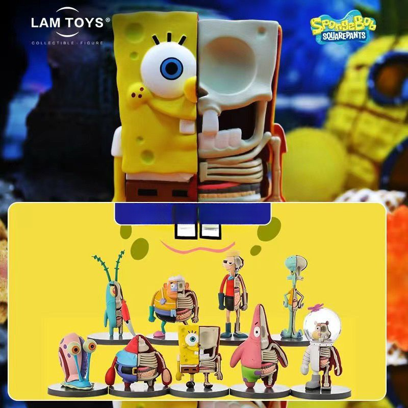 ของแท้ SpongeBob SquarePants Half Anatomy Blind Box SpongeBob ...
