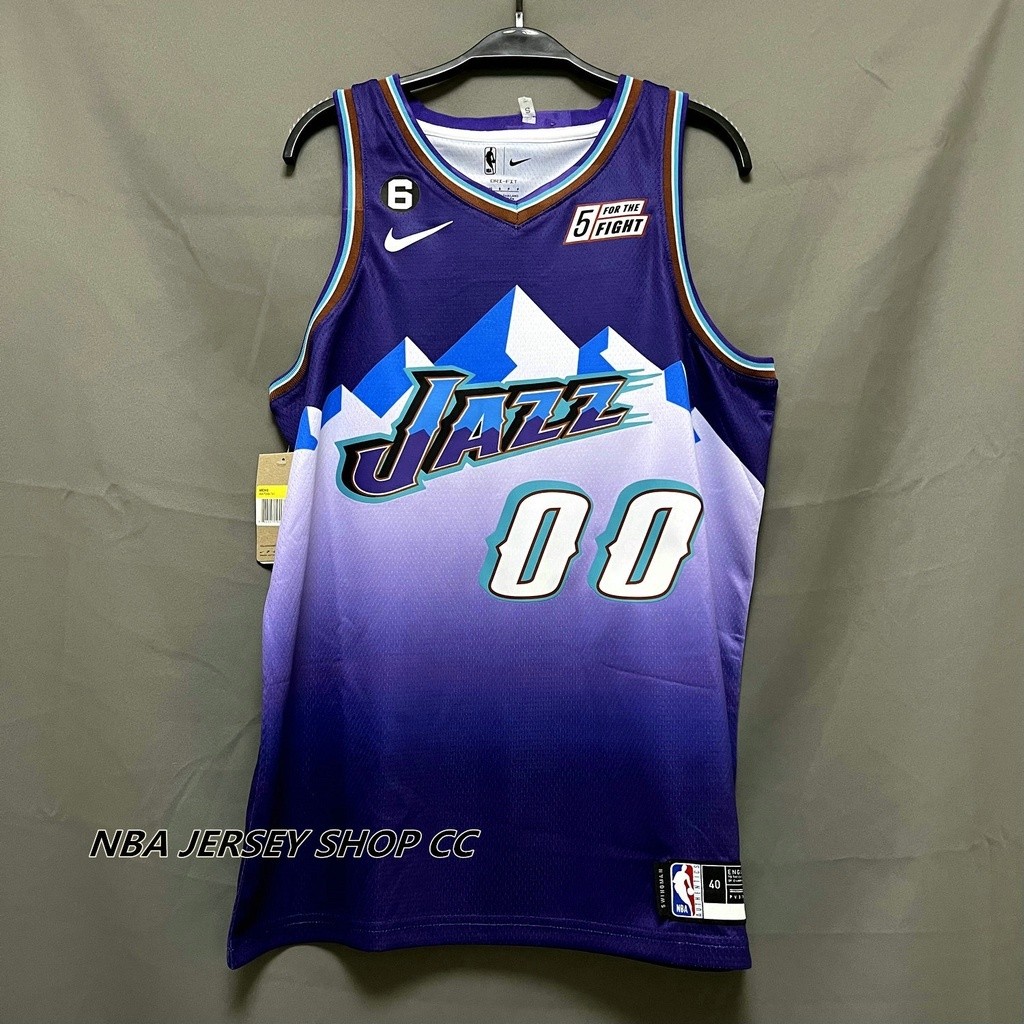 [เสื้อ NBA]2022-23 ใหม่สำหรับผู้ชาย ยูทาห์ แจ๊ส ของ NBA # 00 เสื้อแข่ง ...