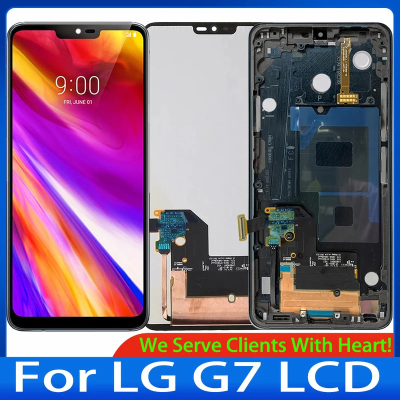 Original สําหรับ LG G7 ThinQ จอแสดงผล LCD Original Touch Screen Assembly Digitizer สําหรับ LG G7 ...