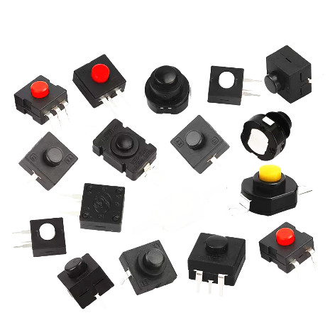 KAN-28 1208YD Strong Light ไฟฉายสวิทช์ปุ่มกด Self-Locking Patch ปลั๊ก ...