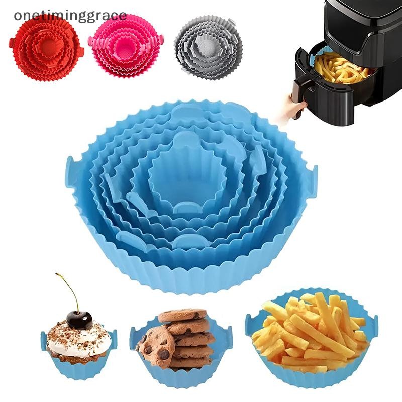 Onetiminggrace Air Fryer ถาดเตาอบถาดอบทอดตะกร้า Mat Air Fryer หม้อ ...