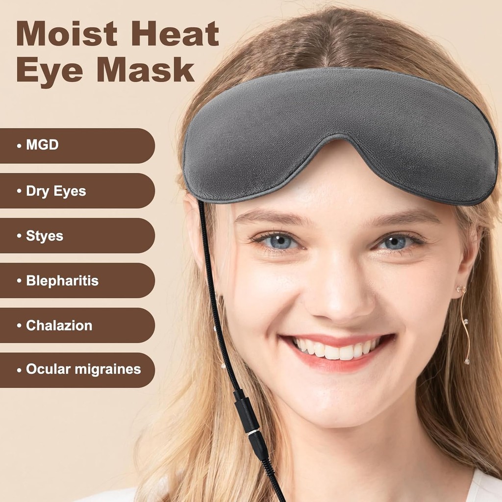 Aroma Season Heated Eye Mask, Warm Eye Compress for Dry Eyes Stye ...