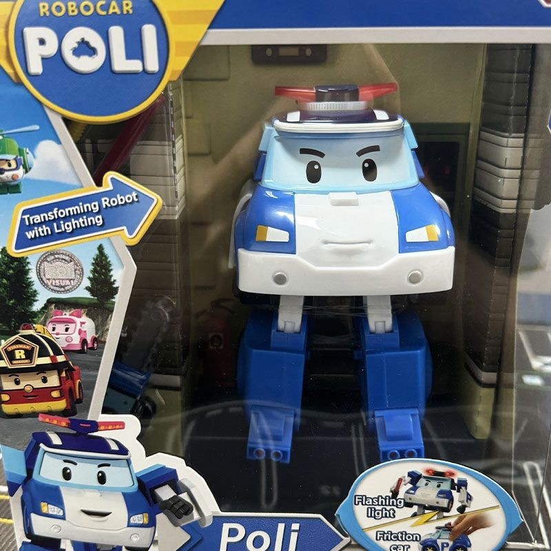 เงิน POLI POLI รุ่นเงาเปลี่ยนรถตํารวจ Polly Haili Roy ของเล่นเด็กรถ ...