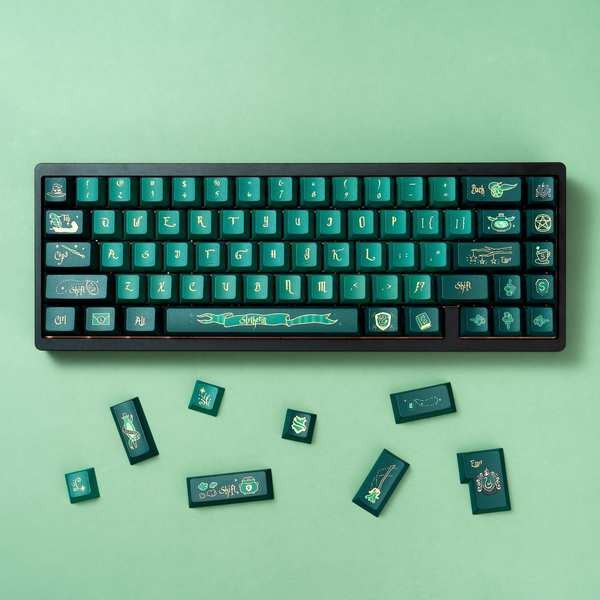 gmk keycap keycap Parson 丨 Harry Potter Magic Series Slytherin Keycap ...