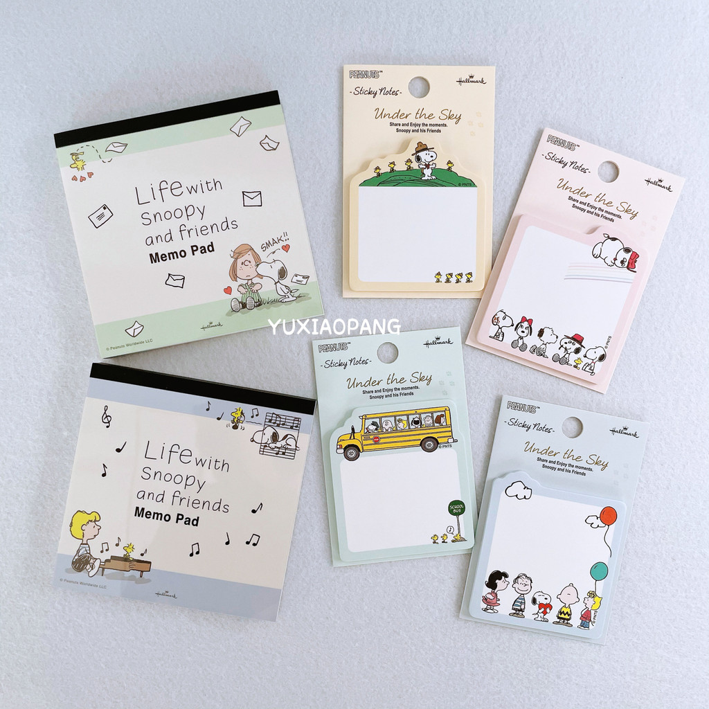 Snoopy Limited Japan hallmark Limited Square Note Pad Special-Shaped ...