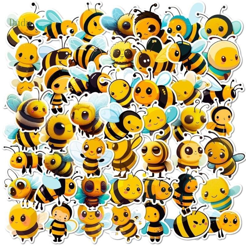 Dudu 50 แผ่นแพ็คสติกเกอร์ Bees ขนาดเล็ก Aesthetic Decals Self-Adhesive ...