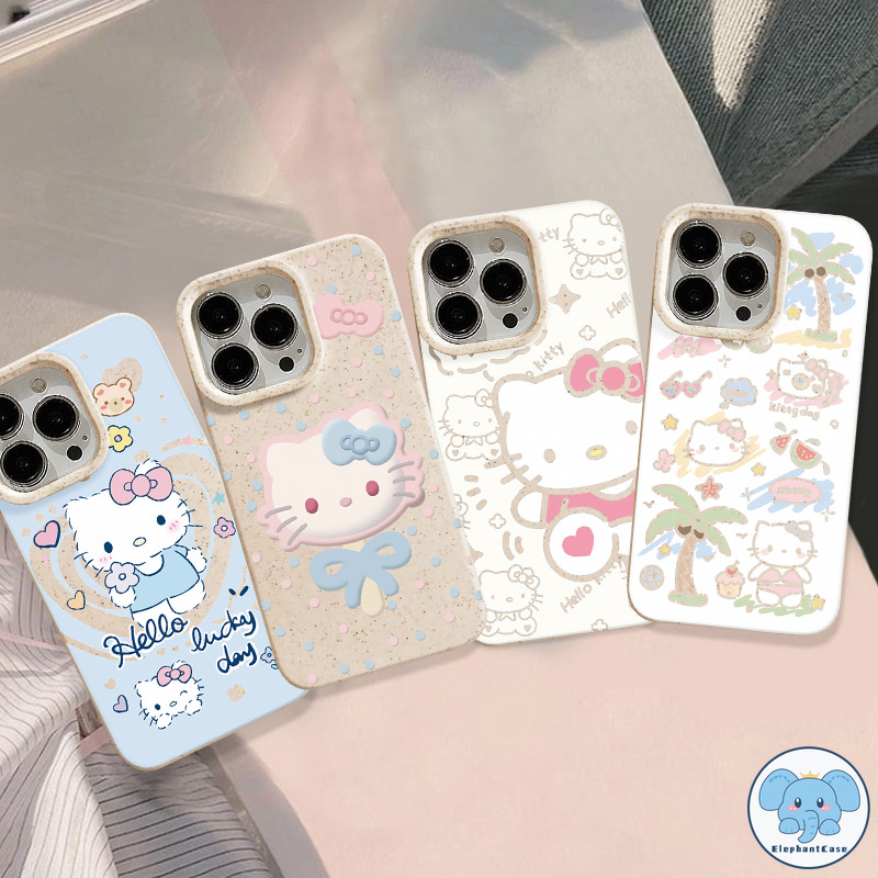 เคส Hello Kitty รักสำหรับ OPPO A38 A16 A18 A12 A5s A57 A15 A7 A9 A17K ...