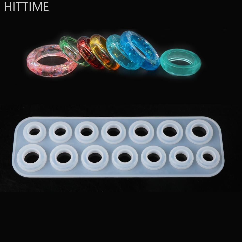 Hittime แหวนซิลิโคน Mould เรซิ่นแม่พิมพ์เครื่องมือเครื่องประดับทําด้วยมือ DIY เครื่องประดับทํา ...