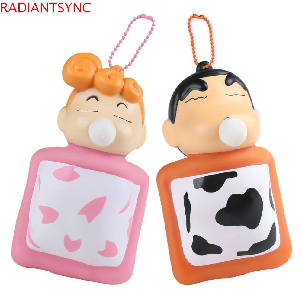 Radiantsync Crayon Shin-chan ของเล่นบีบ, Spit Bubble Sleeping Shin-chan จี้, Creative Nohara ...