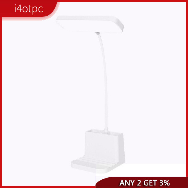 I4otpc โคมไฟตั้งโต๊ะ LED 3 ระดับความสว่างหรี่แสงได้โคมไฟตั้งโต๊ะป้องกันดวงตาพร้อม 360 ° ท่อสากล ...
