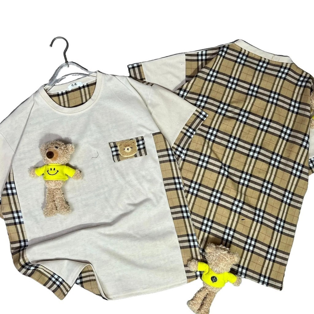 เสื้อยืด Bbr ชายแขนหลวม ผ้าฝ้ายเท่ๆ 70กก. (ภาพจริง) เสื้อ Menswear Kem ...