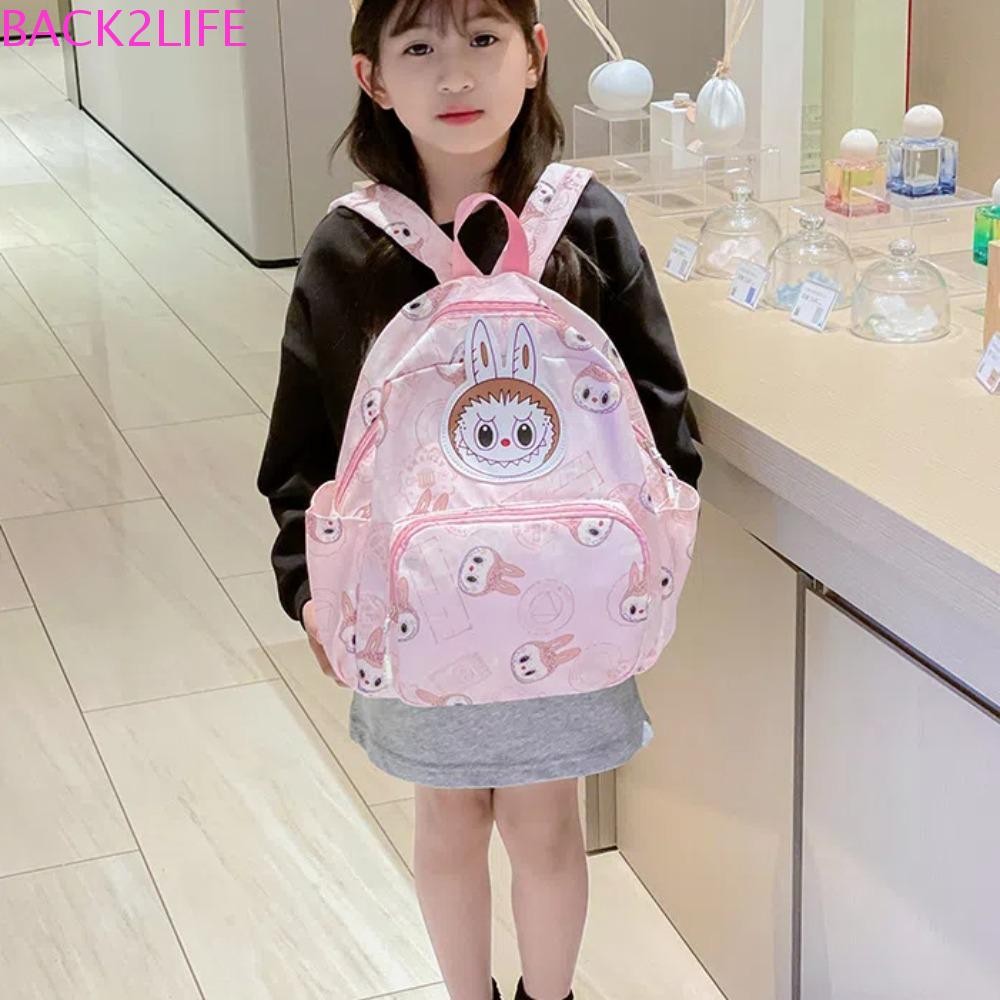 Back2life Labubu Backpack, Nylon Full Color Labubu Daypack, Patterned ...