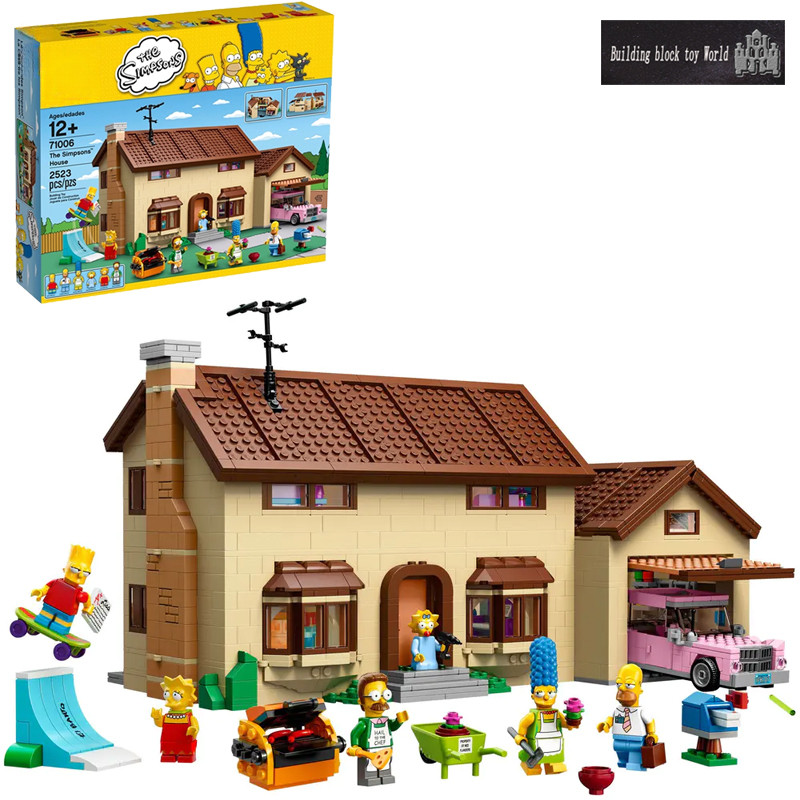 Simpson Building Blocks,The Simpsons House 71006(2253 ชิ้น),ของเล่น ...