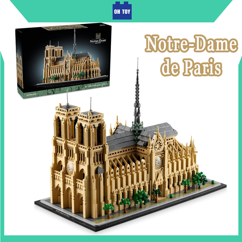 21061 Architecture Notre-Dame de Paris Replica, Building Blocks Model ...