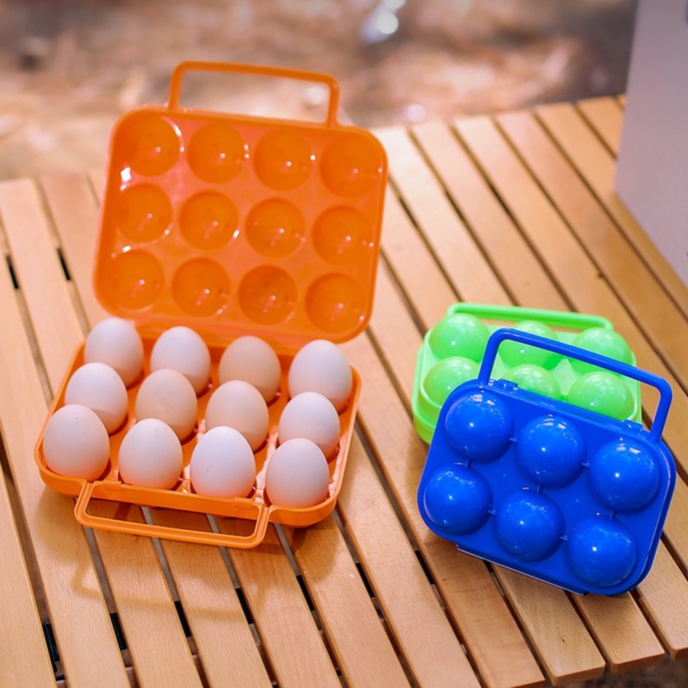 กล่องไข่ 12 กริด Secure Cover Lock Ample Egg Storage ขนาดกะทัดรัดและ ...