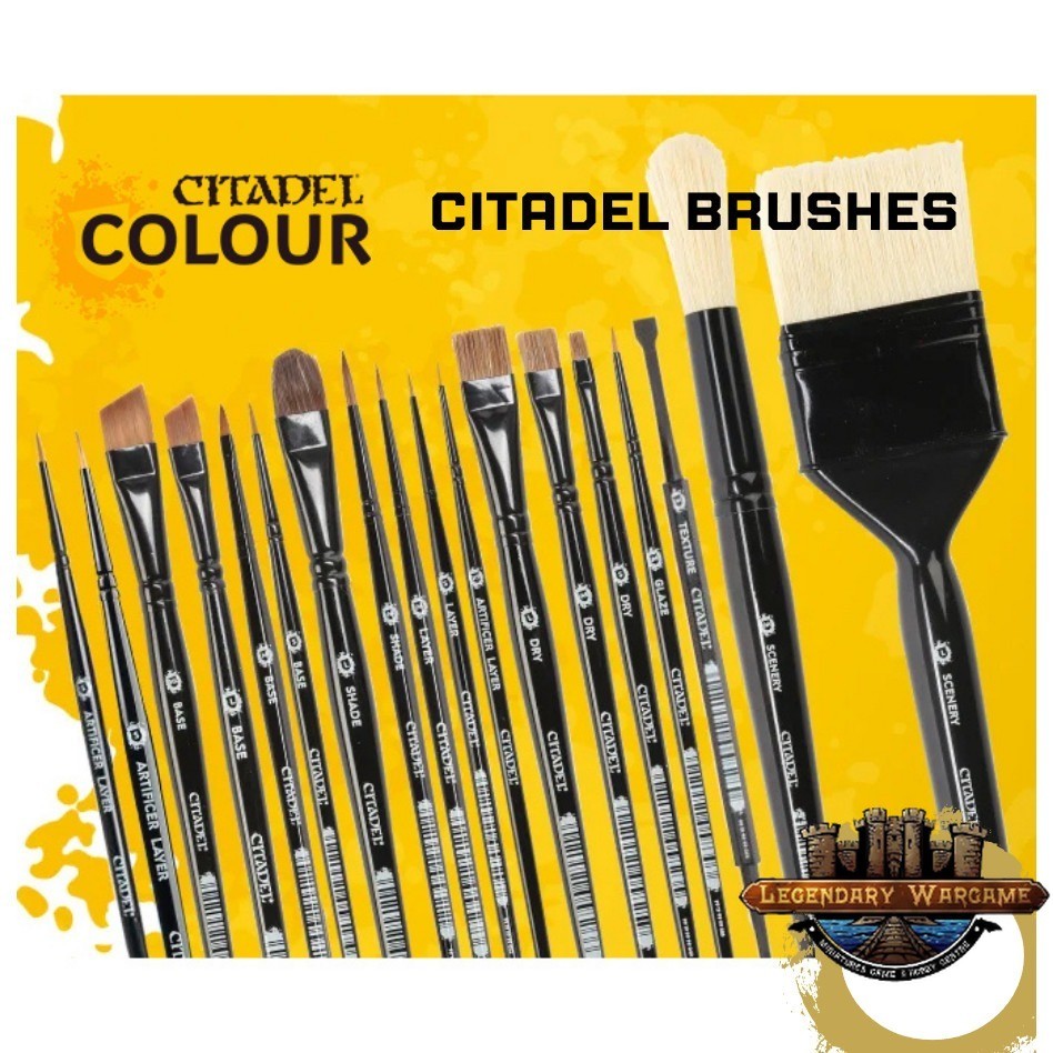 [พร้อมส่ง] GAMES WORKSHOP: Citadel Brushes พู่กันและแปรงซิทาเดลขนสัตว์ ...