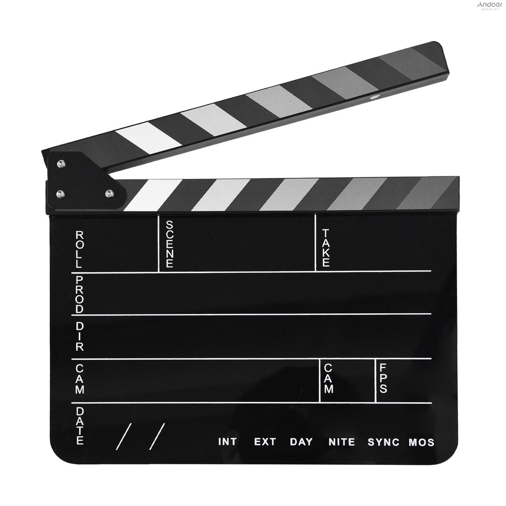 ฟิล์ม Clapperboard อะคริลิค Clapboard ภาพยนตร์ Directors Slate Cut ...
