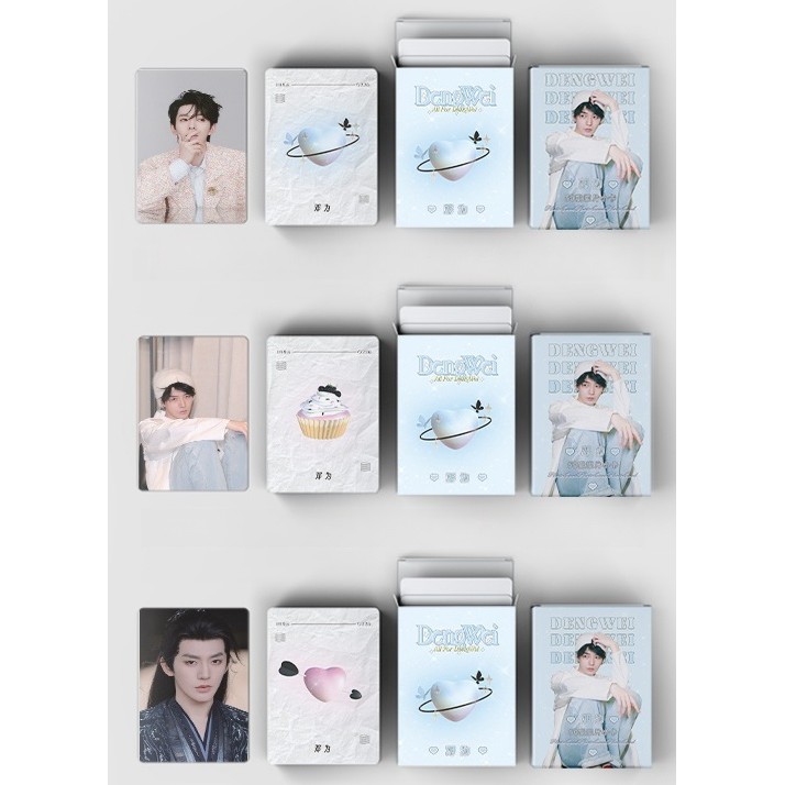 โปสการ์ดโฮโลแกรมเลเซอร์ ลายนักแสดงจีน Bai Lu Dylan Wang Hedi Solo ...