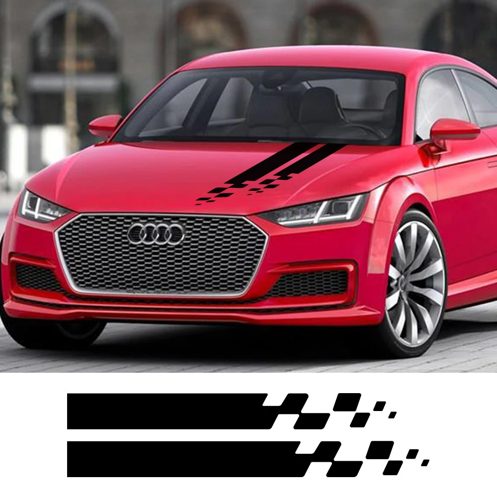 Audi Car Hood Latte Sticker A3 A4 A5 A6 A7 Q3 Q5 RS4 RS6 Car Hood Track ...