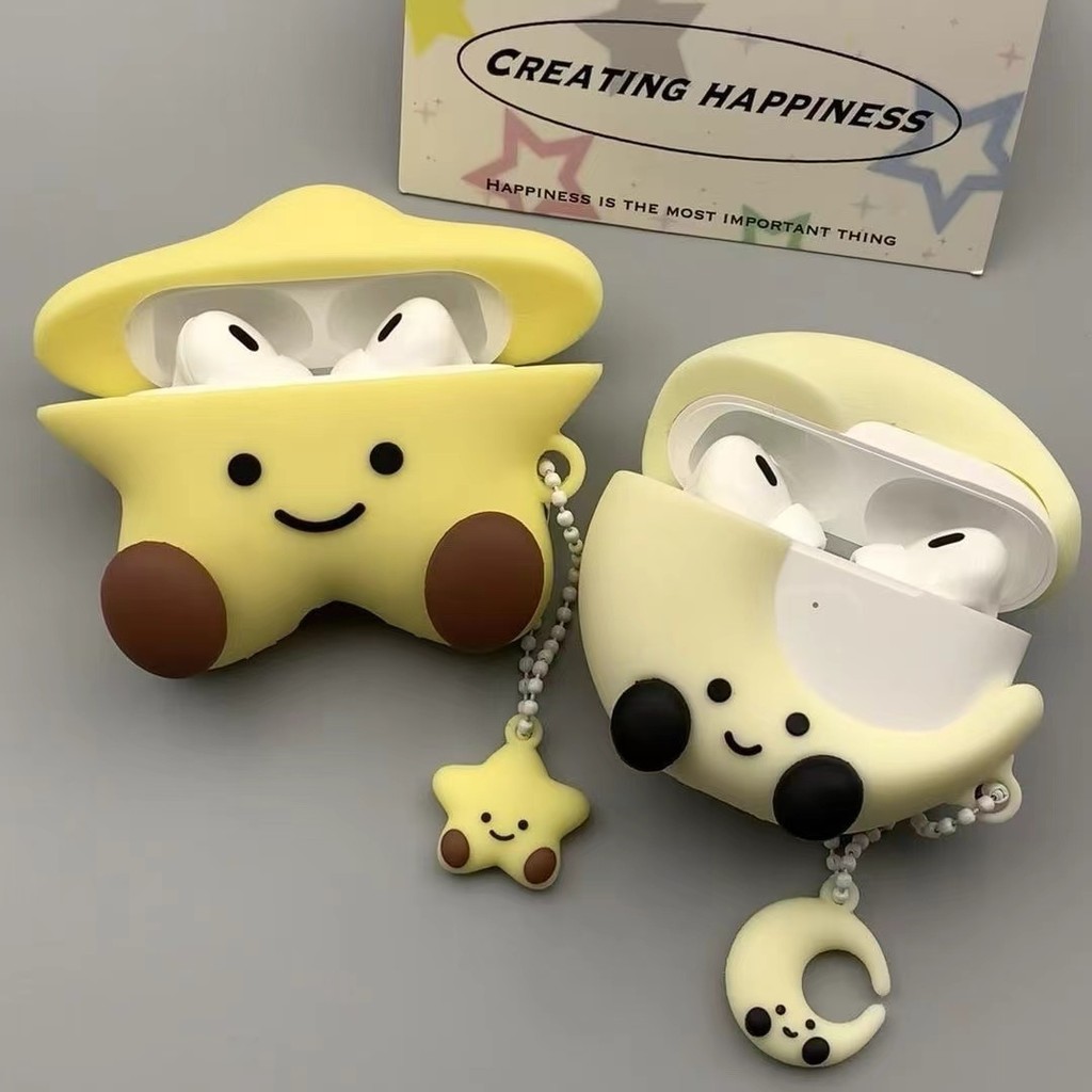 สําหรับ HOCO EW76 เคส Case เคสหูฟัง บุคลิกภาพน่ารัก ดาวพระจันทร์ ...