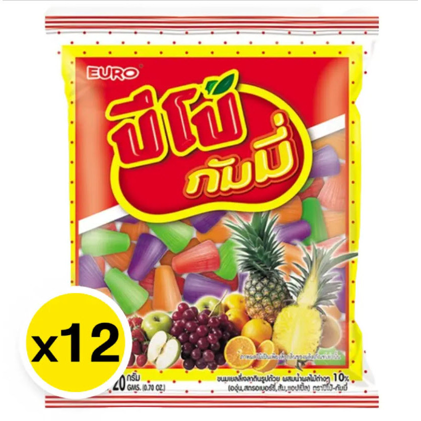 (พร้อมส่ง ขนมอร่อยราคาถูก) EURO PIPO GUMMY ยูโร่ กัมมี่ ปีโป้ อร่อยทุก ...