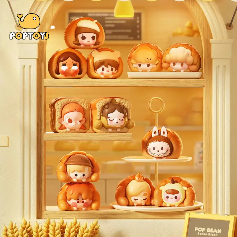 POPTOYPOPMART Popbean ขนมปังอบ Series Crybaby Dimoo Skullpanda Pucky ...