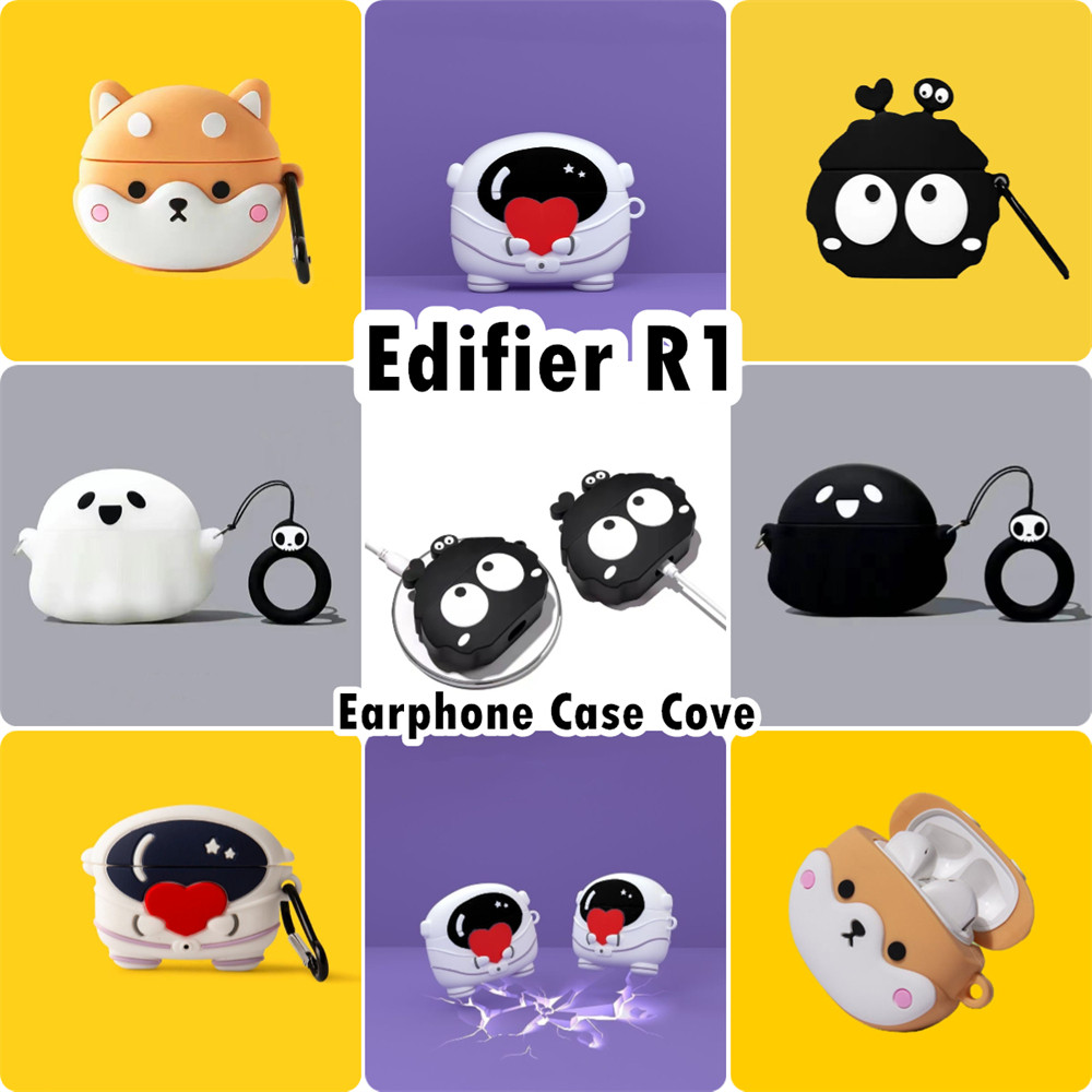 คุณภาพสูงFor Edifier R1 Case เคสหูฟัง Niche Cartoon Style Soft Silicone ...