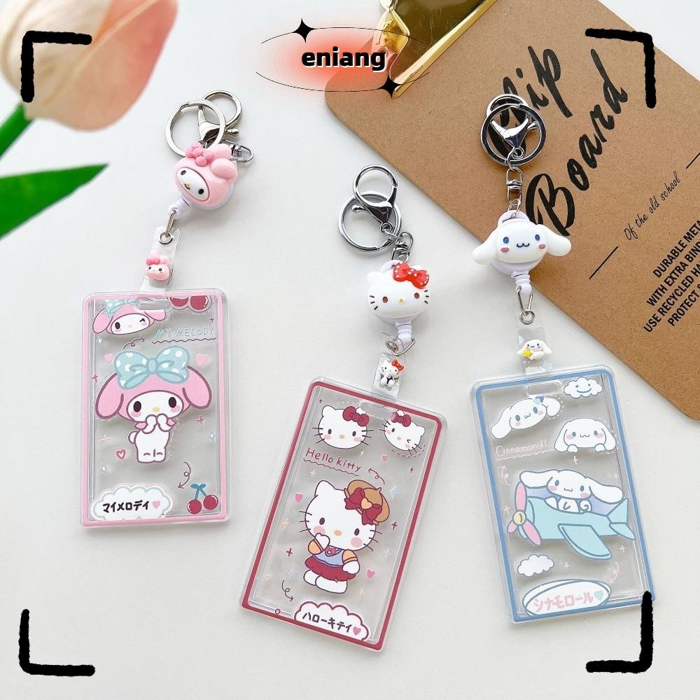 ENIANG ชุดการ์ด Sanrio Kuromi และ Melody ที่ใส่การ์ดพับเก็บได้ ในสไตล์ ...