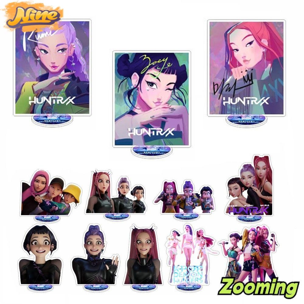 ZOOMING KPOP DEMON HUNTERS Merch, แผ่นโมเดลอะคริลิคอัลบั้มโล่,ตกแต่ง ...