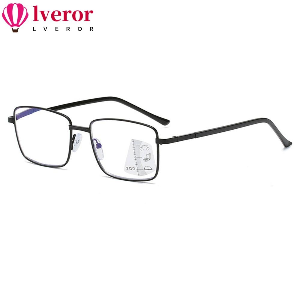 LVEROR แว่นอ่านหนังสือ Vision Diopter Progressive Multifocal Anti Blue Light แว่นตาคอมพิวเตอร์ ...