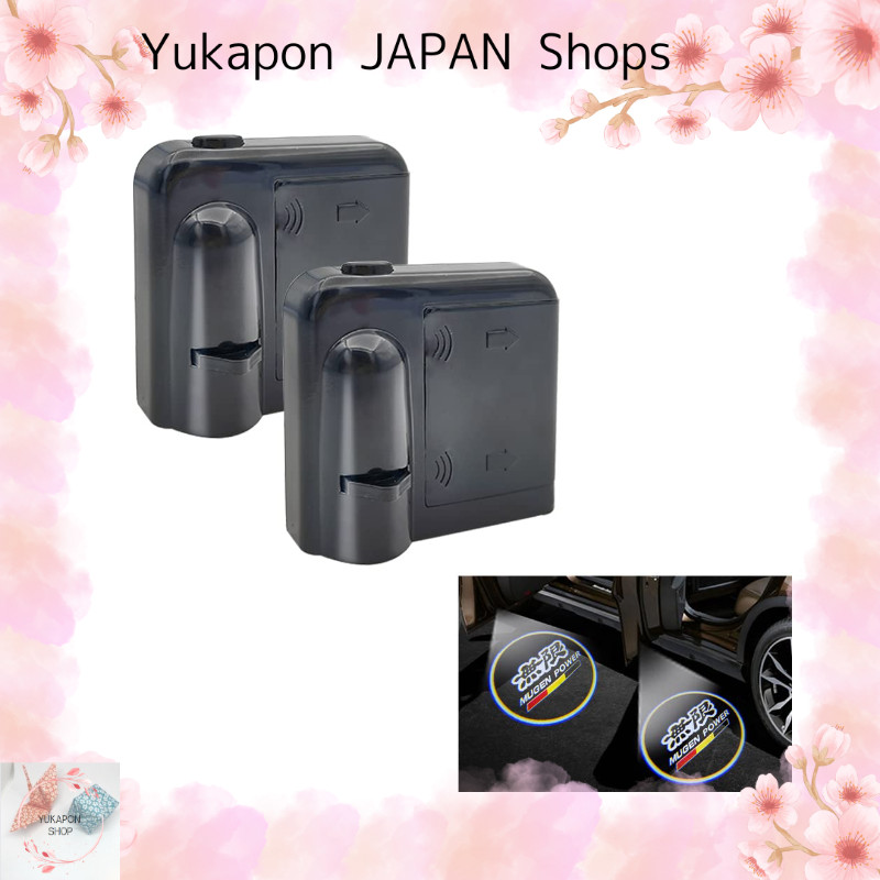 Akarin 2 ชิ้น โลโก้ไฟ LED ต้อนรับสำหรับรถยนต์ Honda Universal รถยนต์ Vellfire ไฟประตูสำหรับ ...