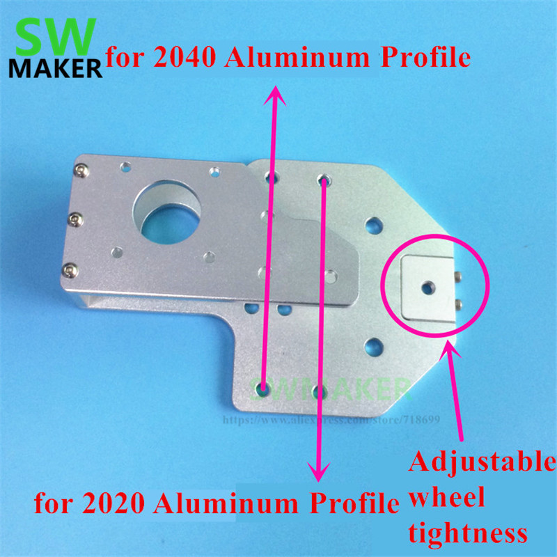 Upgrade Aluminum Y-axis X-axis Motor bracket holder for 2040 Aluminum ...